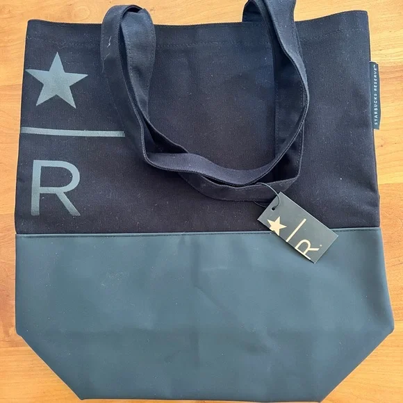 Starbucks Reserve Bag Starbucks Reserve Tote Bag In Ivory/Black In